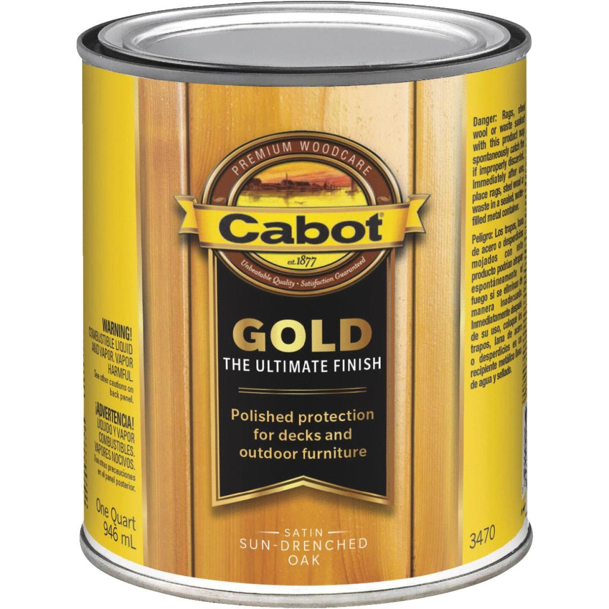 Cabot Gold Exterior Stain, Sun-Drenched Oak, 1 Qt. - Blain, PA - Blain ...